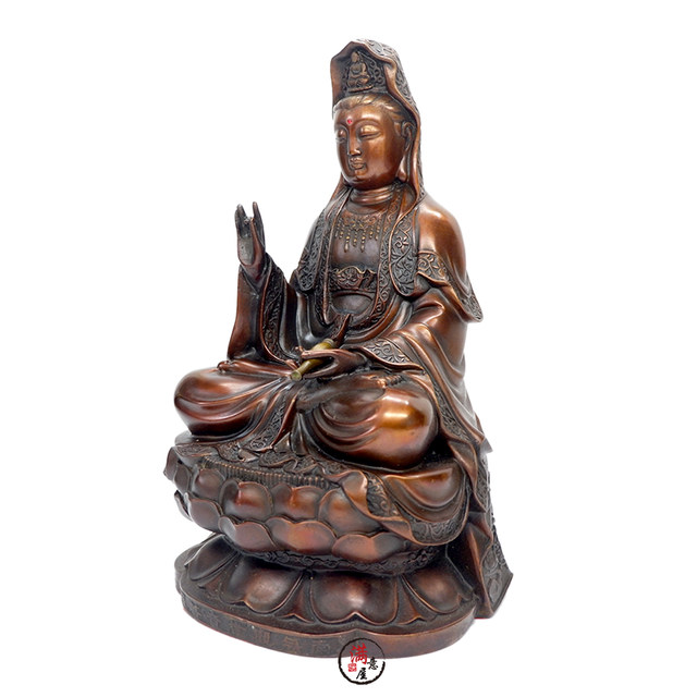 Xiangshi genuine Guanyin Bodhisattva Guanyin Buddha statue living room ...