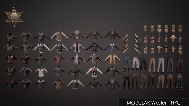 UE4 Unreal 5 Western NPC Metahuman Western Cowboy NPC Character Model