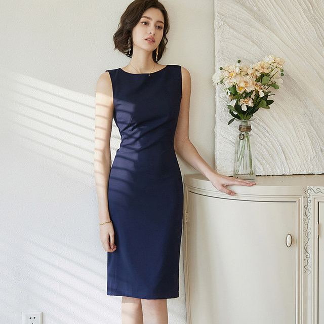 Luoyi Intellectual Commuter Sleeveless Dress for Women 2025 Summer New ...