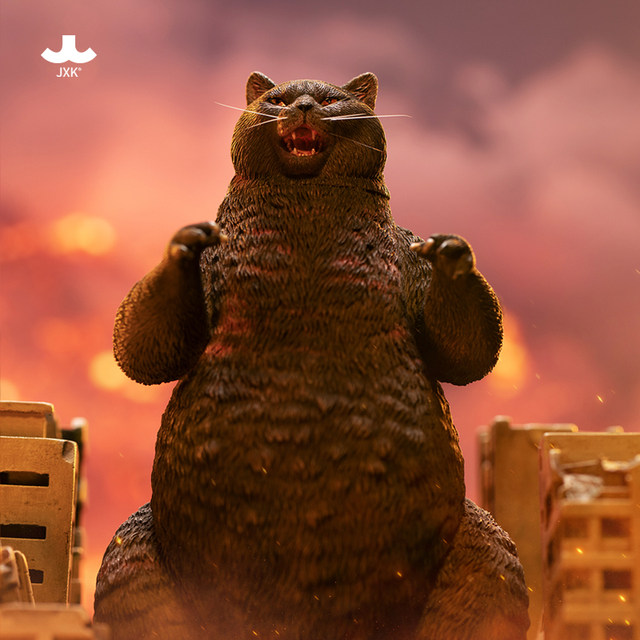 JXK Godzilla figures, cat Zilla peripherals, godzilla cat desktop ...
