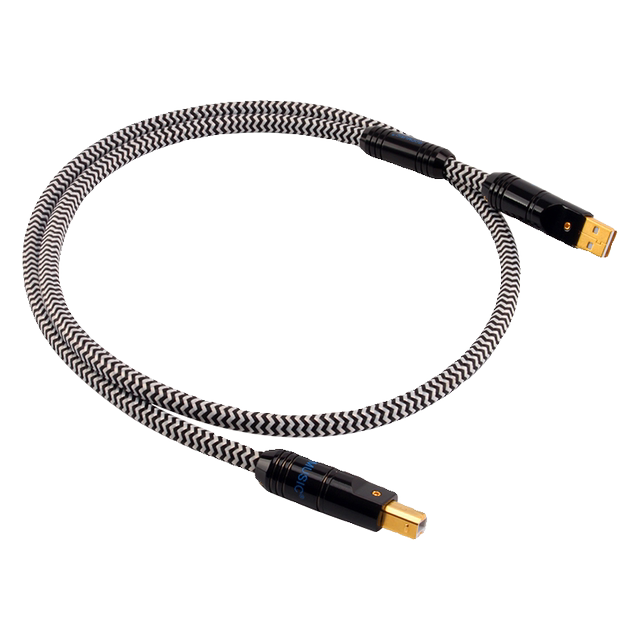 Single crystal copper silver-plated USB audio cable A-B computer ...