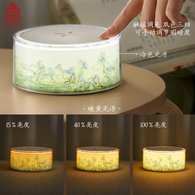 The Forbidden City Taobao Qianlijiangshan Wireless Charging Night Light ...