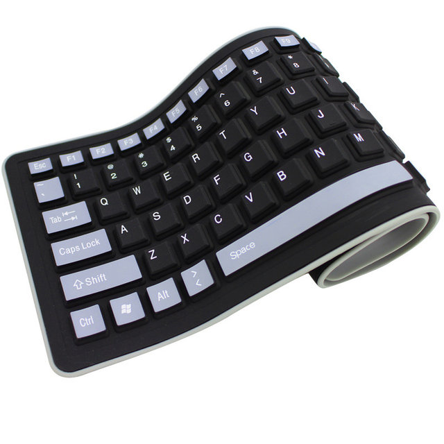 New color silicone soft keyboard waterproof and dustproof can be ...