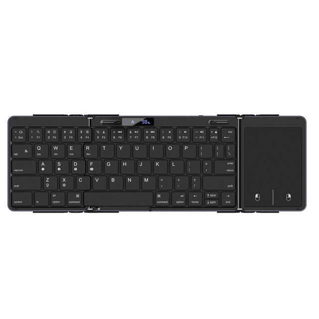 New three-fold wireless Bluetooth touch keyboard charging screen ...