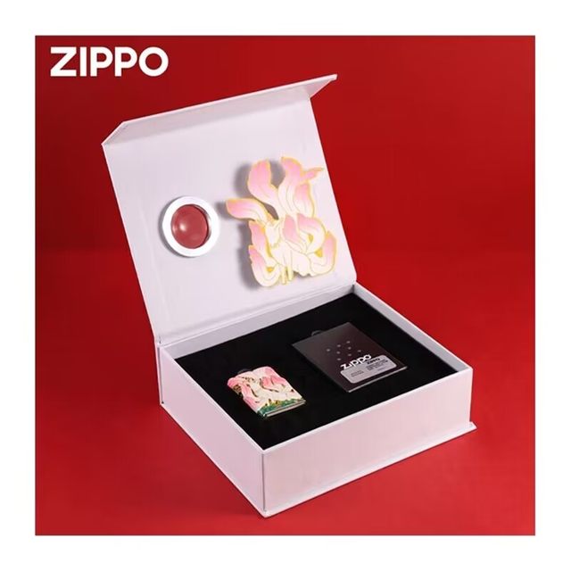 Douyin's same zippo lighter gold-plated luminous filigree enamel ...