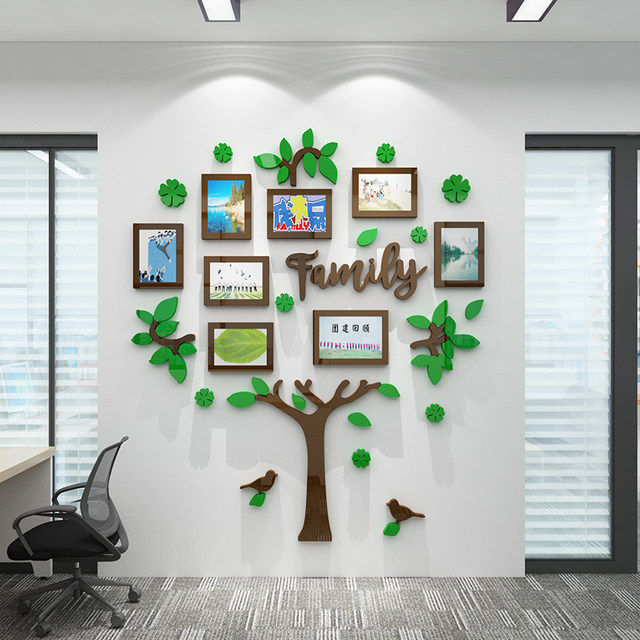 Photo wall stickers honor display outstanding employees world style ...