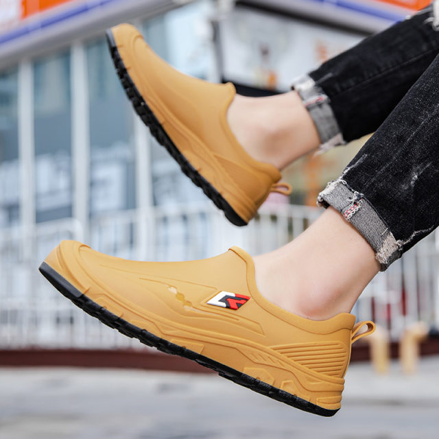 German non-slip rain boots men's short-tube fashion casual outdoor ...