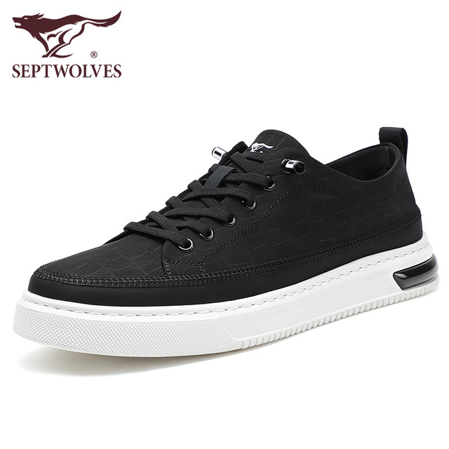 Septwolves Men's Shoes Black Canvas Shoes Men's Summer Breathable ...