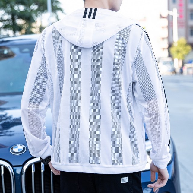 Ice silk sun protection clothes for men in summer thin breathable ...