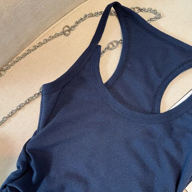 Pure cotton sling vest female summer design sense wears sweet and spicy ...