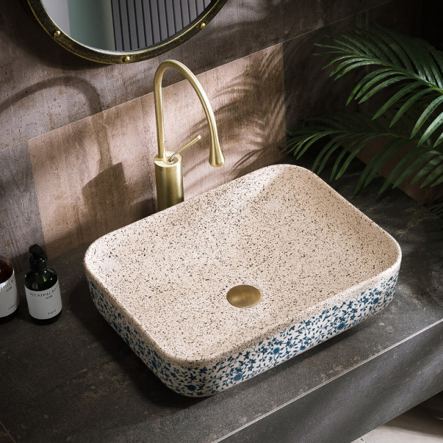 Countertop basin splash-proof small size bathroom balcony wash basin ...