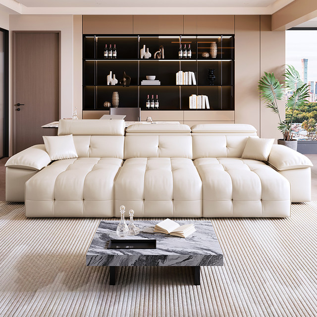 Lawrence electric sofa function genuine leather living room can be ...