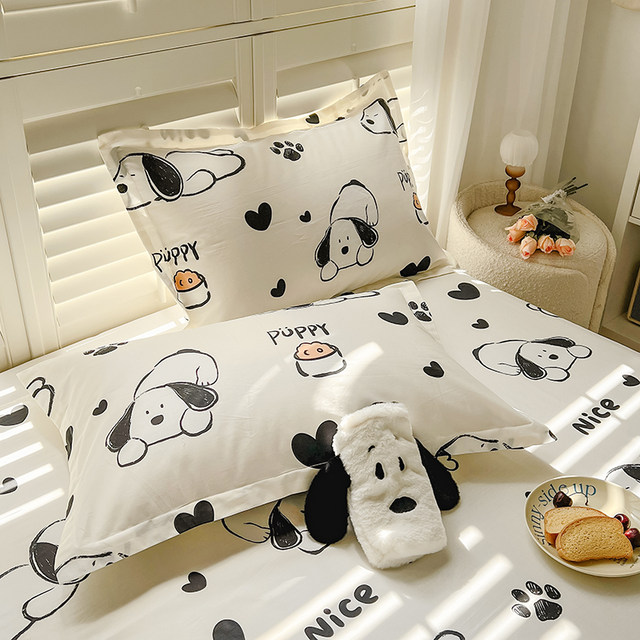 Pure cotton pillowcase 2024 new single large pillowcase 50x80 pair ...