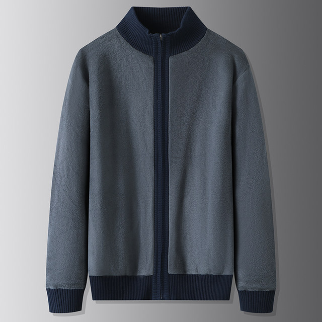 Half turtleneck autumn and winter thickened large size men's sweater ...