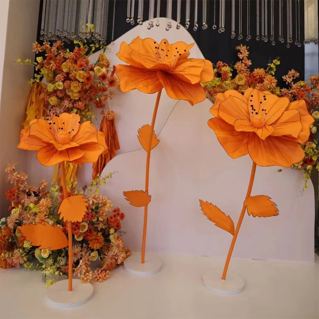 Giant Paper Flower Simulation Scrolls Flower Art Road Guide Yumei Net ...