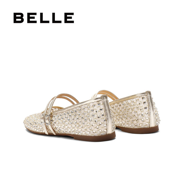 Belle women's shoes, fishing net shoes, French flat-sole Mary Jane ...