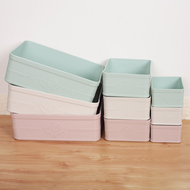 Storage box desktop without cover plastic rectangular finishing box ...