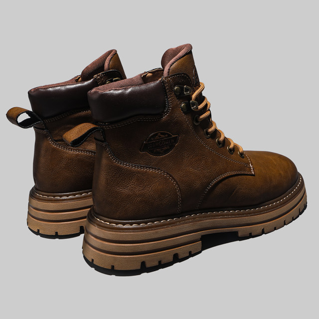 Scarce cattle foreign trade cowhide Martin boots men's genuine leather ...