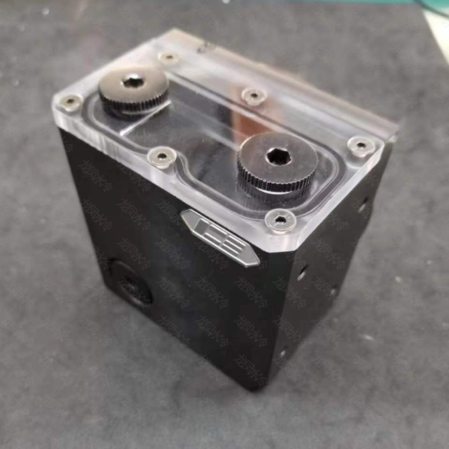 IceMan Cooler split water-cooled mini 2U server water tank DDC/D5 water pump integrated POM black