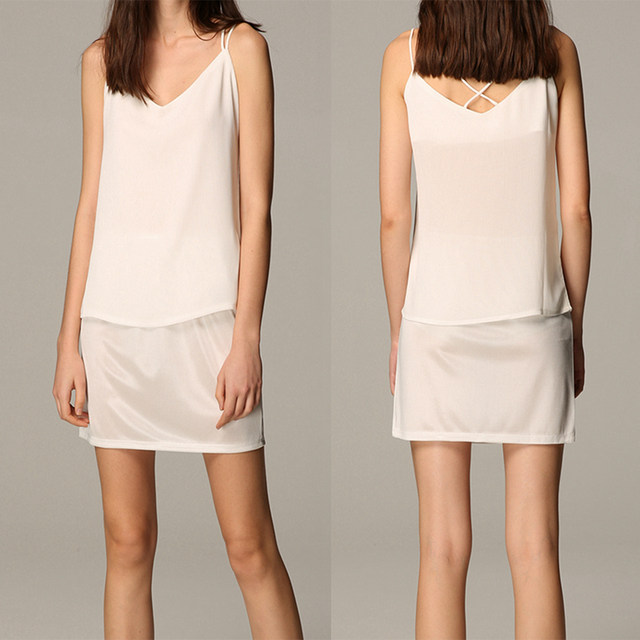 Skirt lining anti-exposure lining skirt short skirt white base skirt ...
