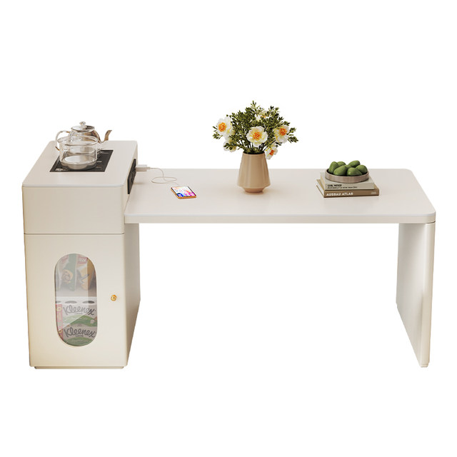 Blue ideal island dining table integrated household retractable cream ...