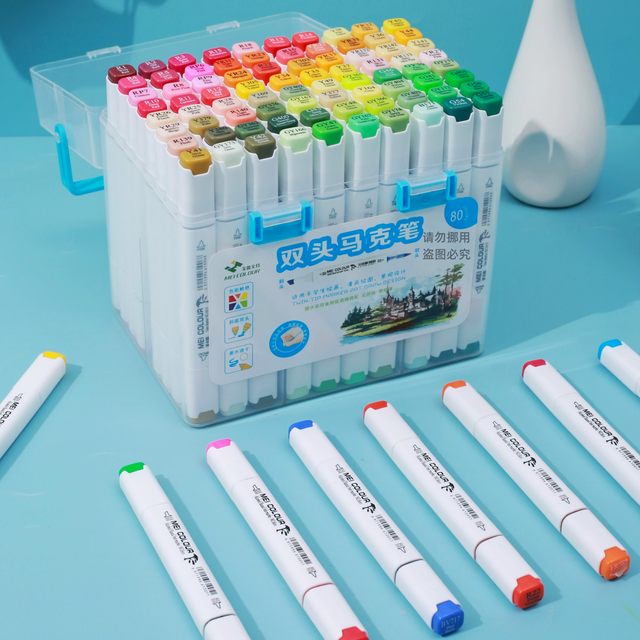 Mekal Mark Pen 720 Color Soft Head Hard Head Double Head Mark Pen ...