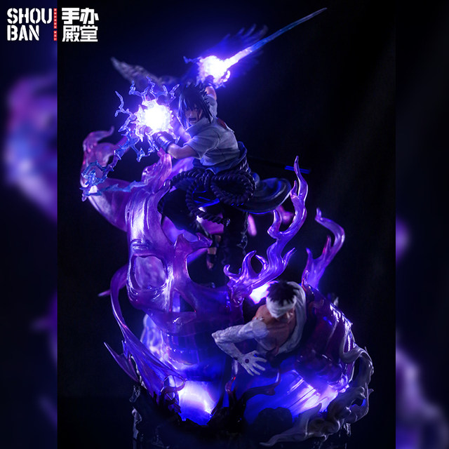 Naruto Burning Wind GK Uchiha Sasuke VS Danzo Figure Statue Two ...