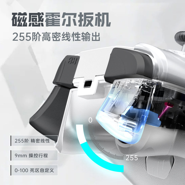 Mechanic G5ProMax game controller three-mode Bluetooth PC TV Hall trigger body sense shooting ...