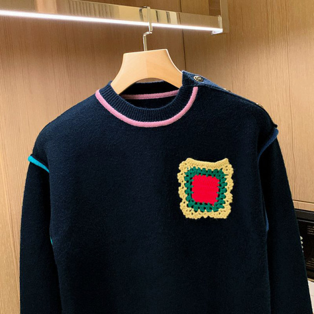 American trendy unique warm worsted sweater winter new casual thickened ...