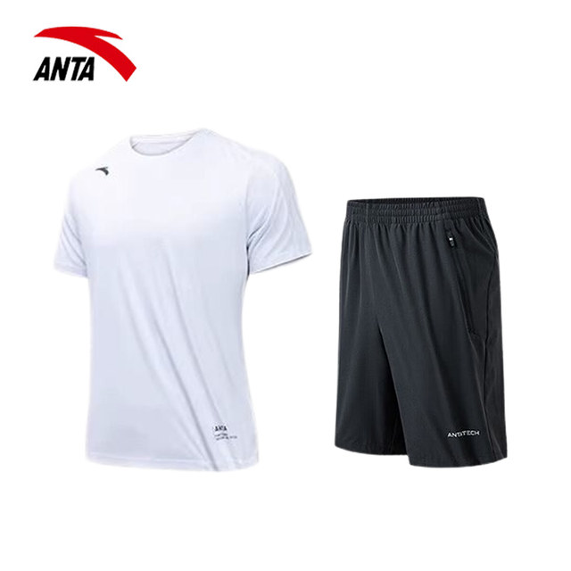 Anta Men's Clothing 2025 Autumn New Short Sleeve Shorts Cropped Pants ...