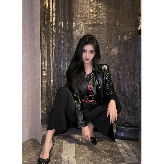 Xia Yuan original AI agent black folds female plus velvet 2024 winter ...