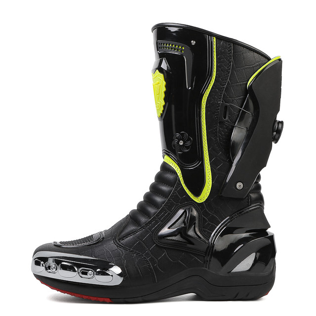 Motorcycle riding boots men's anti -fall off -road waterproof racing ...