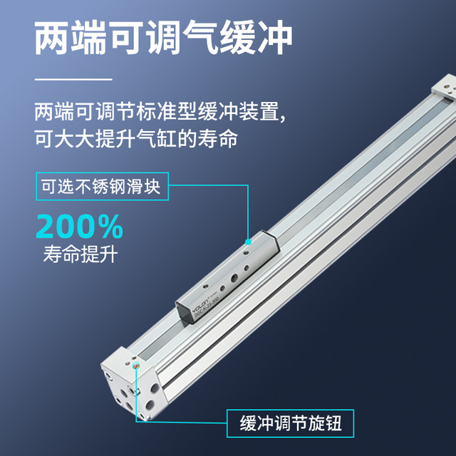 FESTO high-speed mechanical rodless cylinder with guide rail DGC-K-25 ...