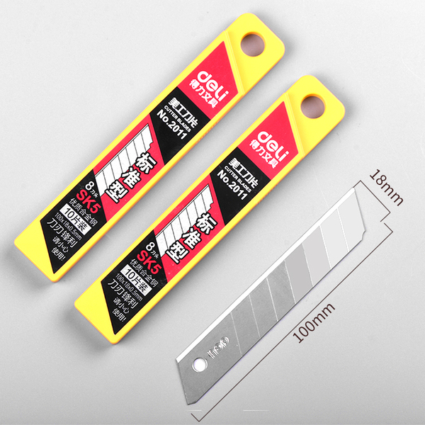 10 boxes of deli 2011 utility knife paper cutting blade | Deli Utility ...