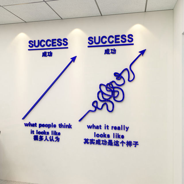 Creative inspirational wall stickers office background wall ...