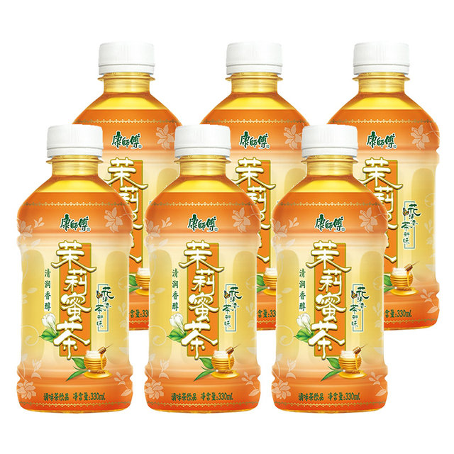 Master Kong jasmine honey tea 330ml*12 small bottles of iced black tea ...