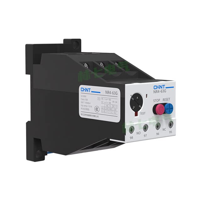 Chint thermal overload relay NR4-63F guide rail base thermal relay JRS2 ...
