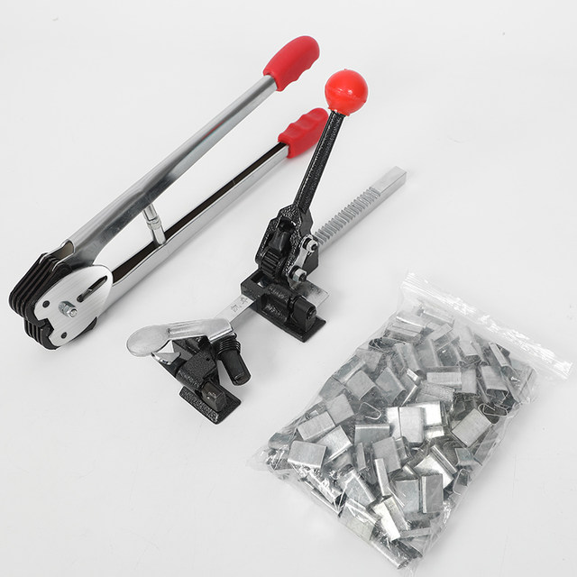 Manual packing machine bundle band tightening band with pliers to ...