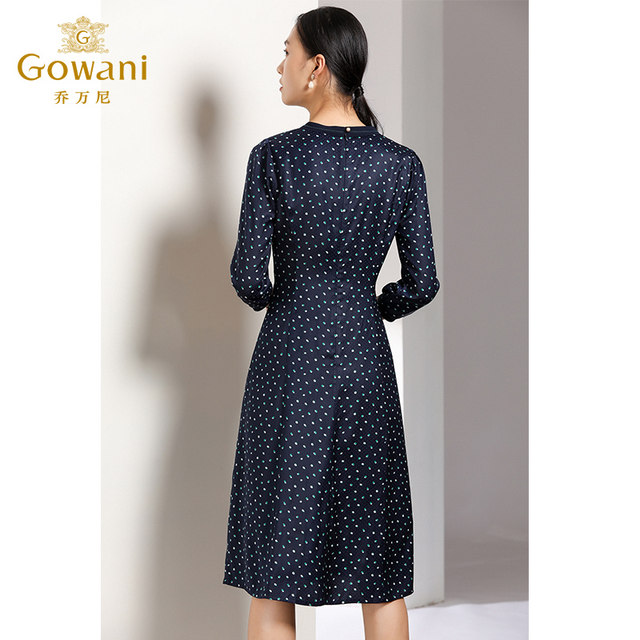 Giovanni autumn clothing mall new women's polka dot slim slim ...