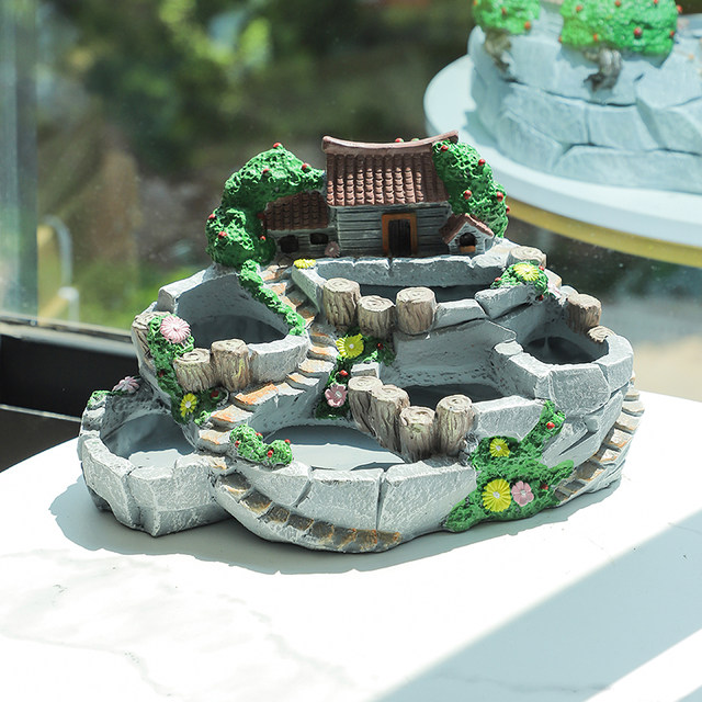 Large house multi-mouth flowerpot micro landscape home window sill ...