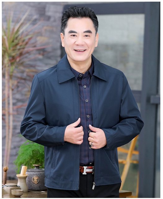 2021 middle-aged and elderly jackets casual spring jackets thin tops ...