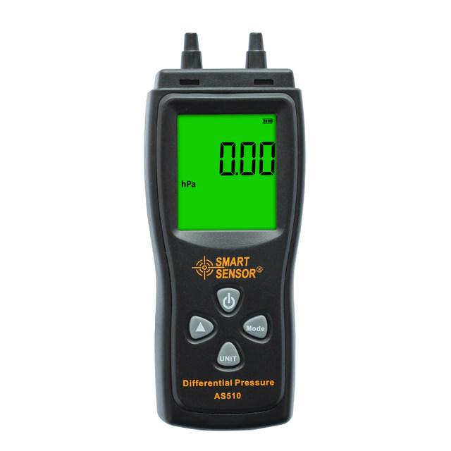 Xima AS510 handheld pressure differential gauges high-precision digital air differential gauges ...