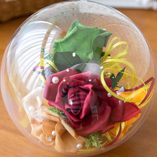 No hanging holes transparent ball plastic ball acrylic ball empty heart ...