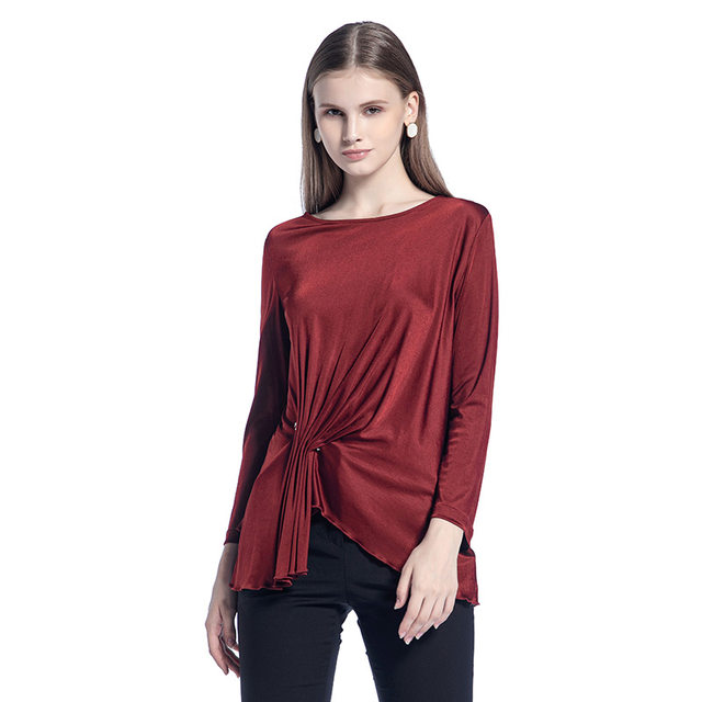 Shengyuzhu official flagship store autumn counter new T-shirt, round ...