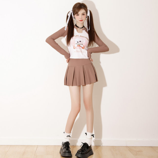 South Korean INS summer cute girl soft girl conservatively thin covered ...