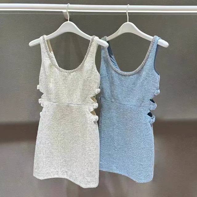 White Deer same style small fragrance style bow leaking waist dress ...