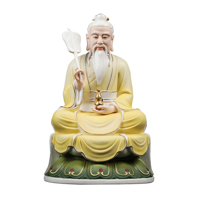 Seven Zhen Sanqing Statue is worshiped with ornaments Taoist ancestor ...