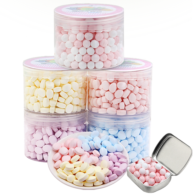 Sugar-free flower-flavored mint candy 250g refreshing fruit-flavored ...