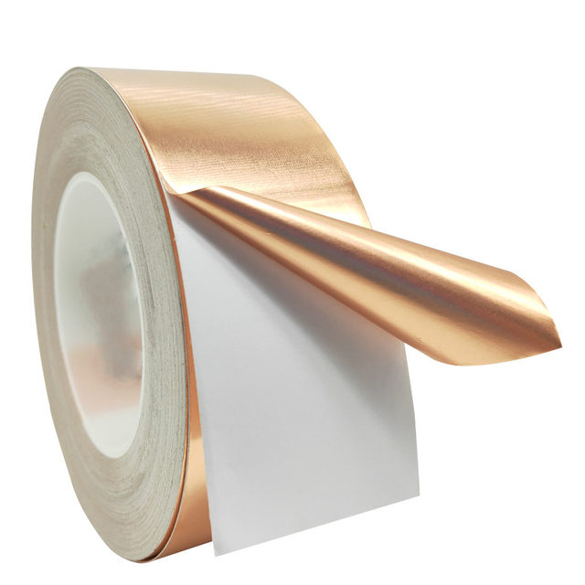 Single-conductor copper foil tape pure copper self-adhesive signal ...