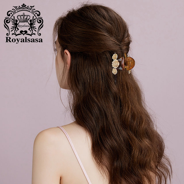 Royal Salsa headdress, high-end rosette clip bangs, forehead half-tied ...